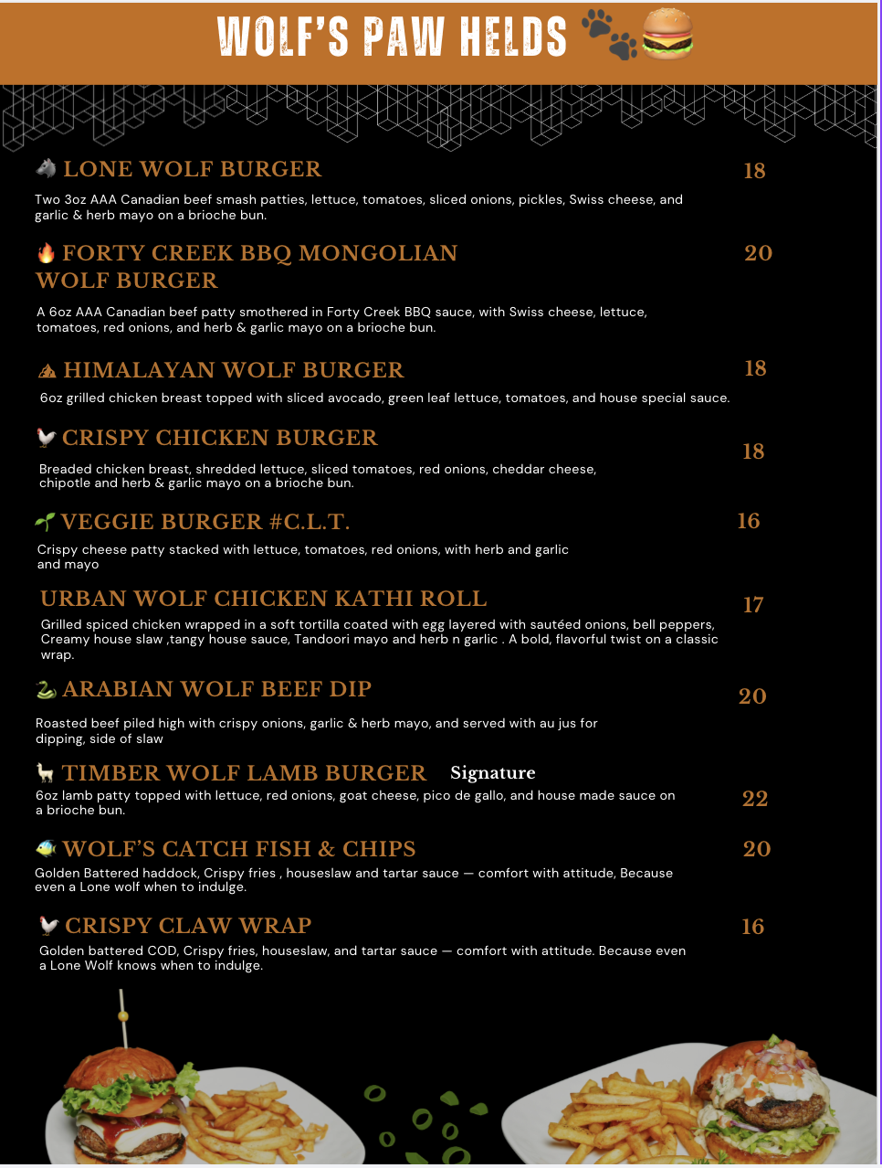 Food 2 – Lone Wolf Bar